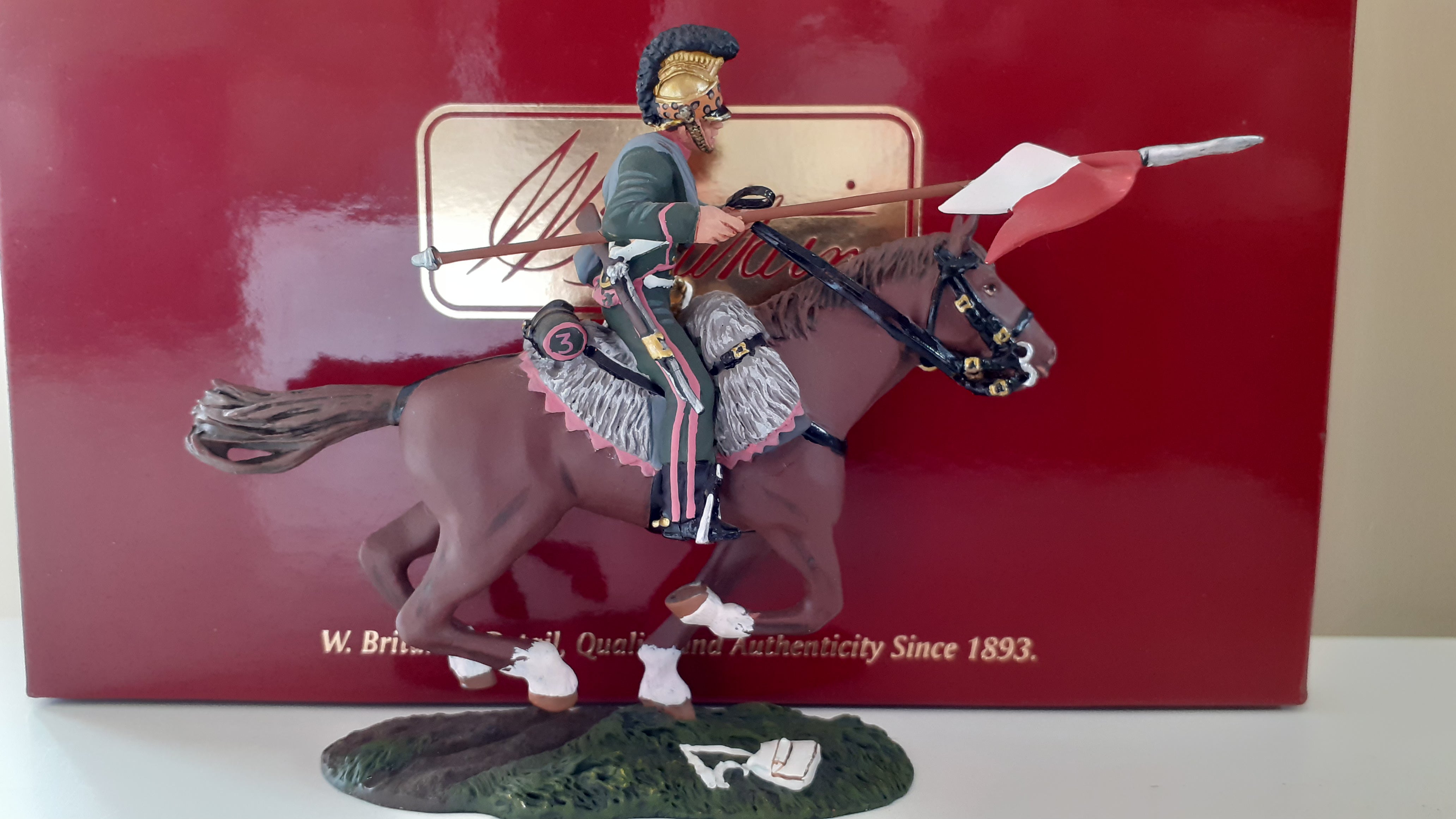 Britains 36068 Napoleonic french 3rd lancers trooper waterloo 2009 1:3 ...