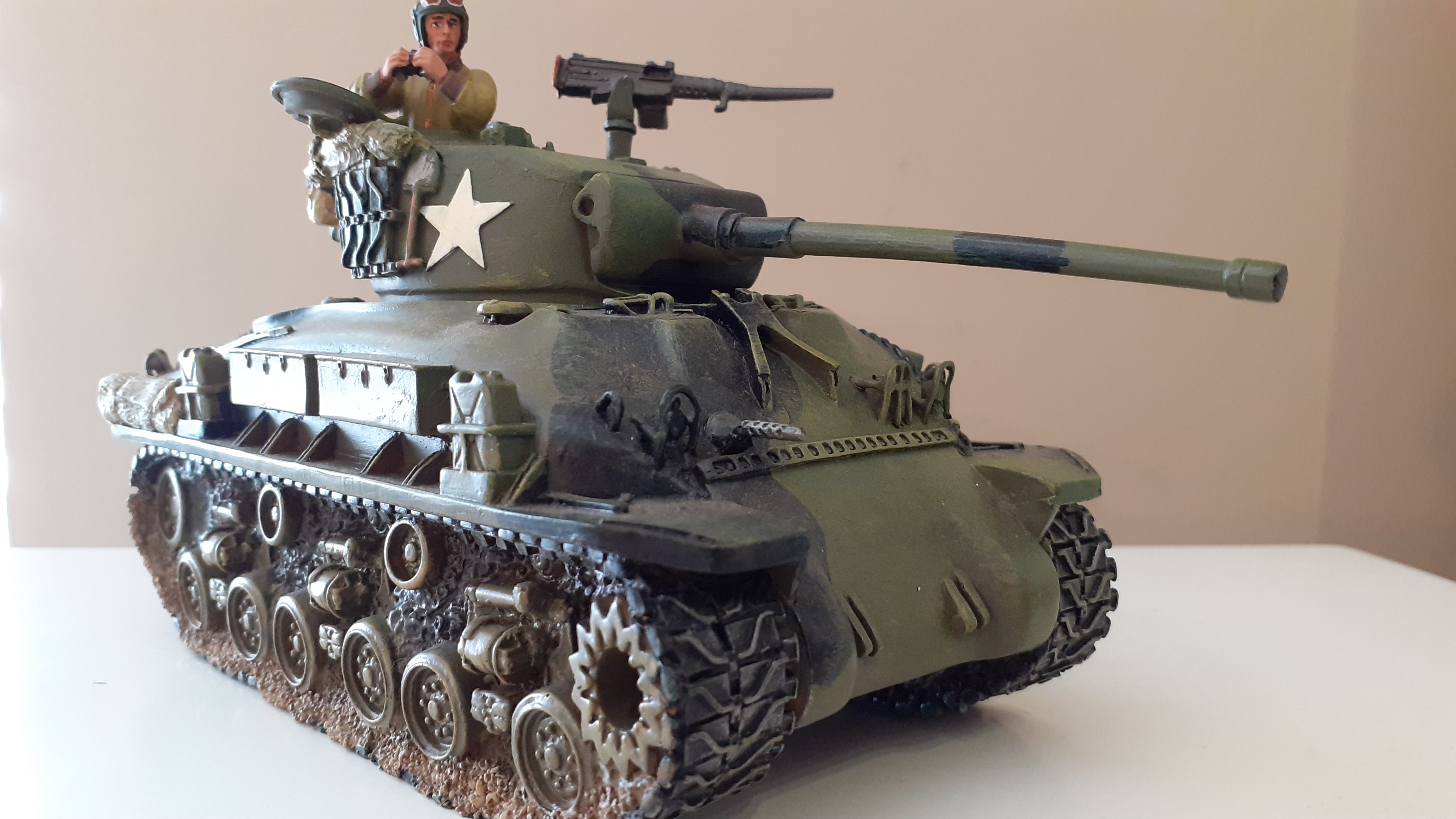 King and country Ww2 us army Sherman tank Easy Eight 2001 1:30 dd027 D ...